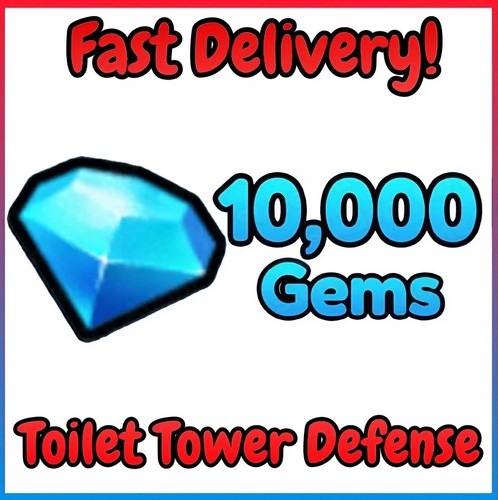 Toilet Tower Defense (TTD) Gems 💎 10K - 1M Diamonds - Cheap and Fast ...