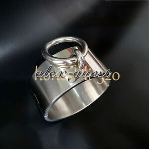 316 Stainless Steel 6CM Height Heavy Big Rings Cangue Neck Collar Cuff ...
