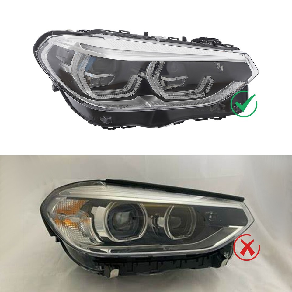 For 2018-2021 BMW X3 X4 G01 G08 Full LED Headlight Adaptive Headlamp w ...