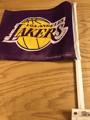 Car Window Flags - NBA Team Logo 2-side - Los Angeles Lakers | eBay