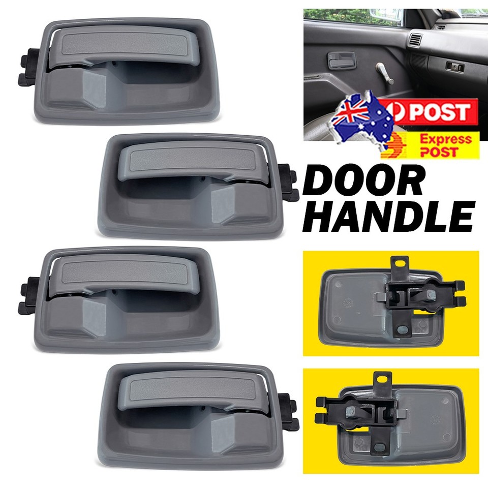 4Pcs Grey Door Inner Handle Kit Fit Holden Rodeo TF 1988-2003 Left ...