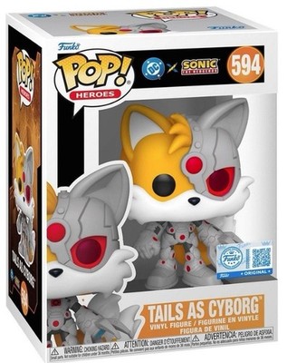 Funko POP! Heroes 594: DC x Sonic the Hedgehog Tails as Cyborg | eBay UK