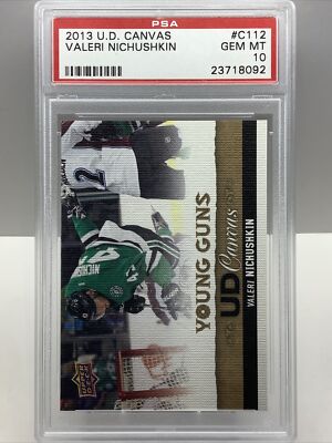 2013 UPPER DECK YOUNG GUNS VALERI NICHUSHKIN CANVAS #C112 RC PSA 10 GEM ...