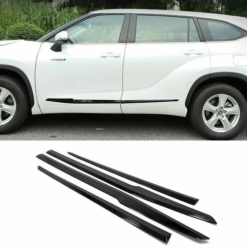For Toyota Highlander 2020-2023 Black Body Door Side Molding Cover Trim ...
