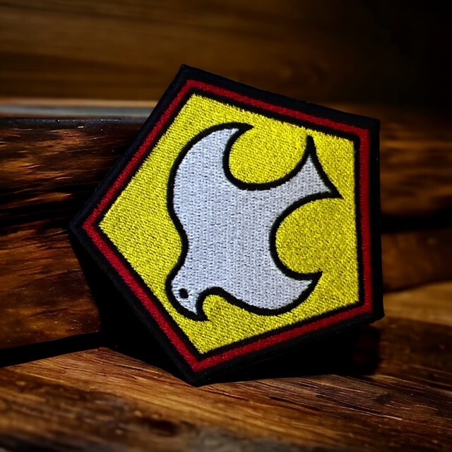 Peacemaker Symbol Embroidery Patch Multi Sizes 3.36" X 3.66" - 10" W X ...