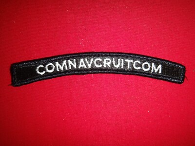 US Navy Rocker Patch Commander, Naval Reserve Recruit Command ...