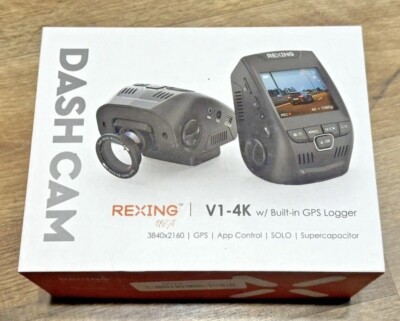 Rexing V1GW-4K Black Ultra HD Car Dash Camera With Built-In GPS Logger ...