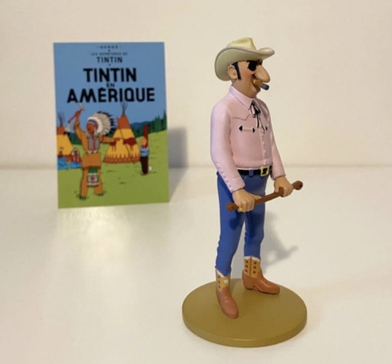 HERGE TINTIN Rastapopoulos holding a whip Resin Standing Figure ...