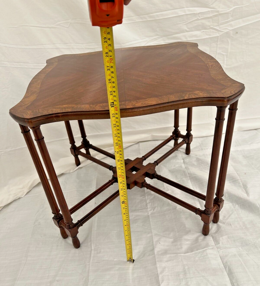 Pennsylvania House Eight Leg Square Table Banded Walnut Chippendale ...