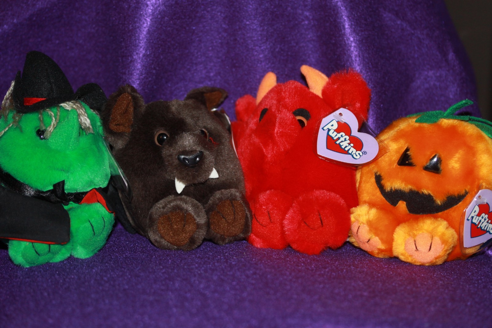 PUFFKINS RETIRED, YOUR CHOICE, RARE, LIMITED EDITION Dog Bear Witch ...