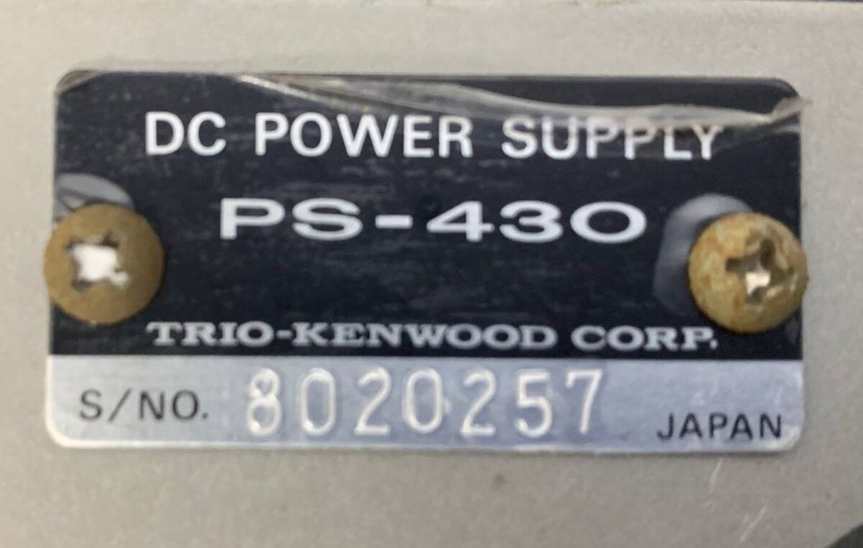 KENWOOD TS-440S HF Transceiver & PS-430 DC Power Supply Set 100W Ham ...