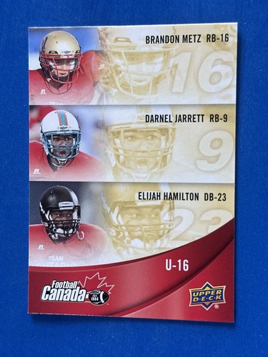 2013 UD USA Football Team Canada Elijah Hamilton/Darnel Jarrett/Brandon ...