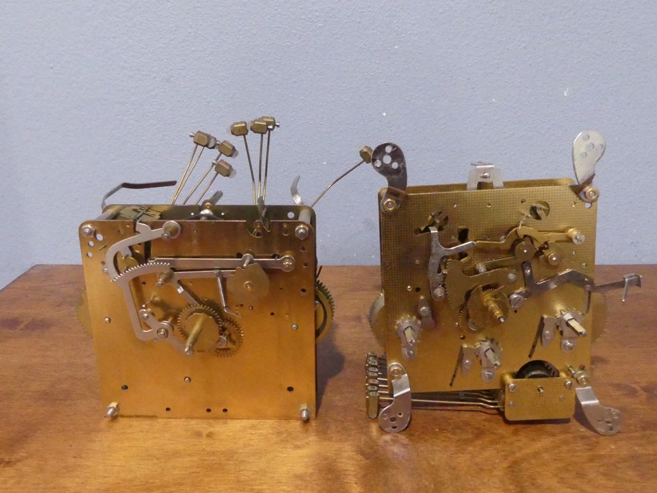Lot of 7 Vintage Antique Clock Movement Franz Hermle Erhard Jauch Pearl ...