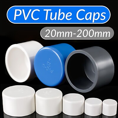 PVC Cap Water Supply Pipe End Caps For Aquarium Pond 20mm-200mm | eBay UK