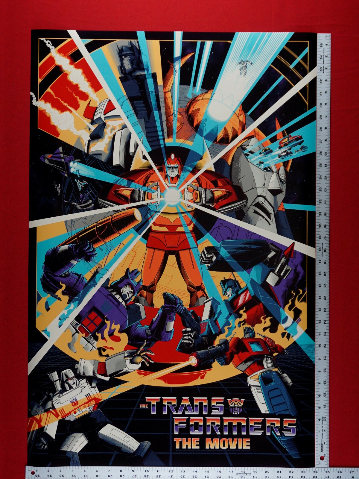 Transformers The Movie Vintage Style Autobots Decepticons Poster 24X36 ...