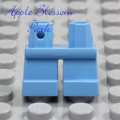 NEW Lego Minifig Medium BLUE SHORT LEGS - Boy Girl Child Med Light ...