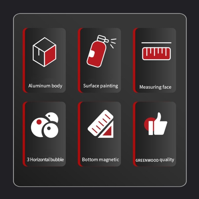 Leveling Tool Mini Pocket Level Portable ShockResistant Bubble Level ...