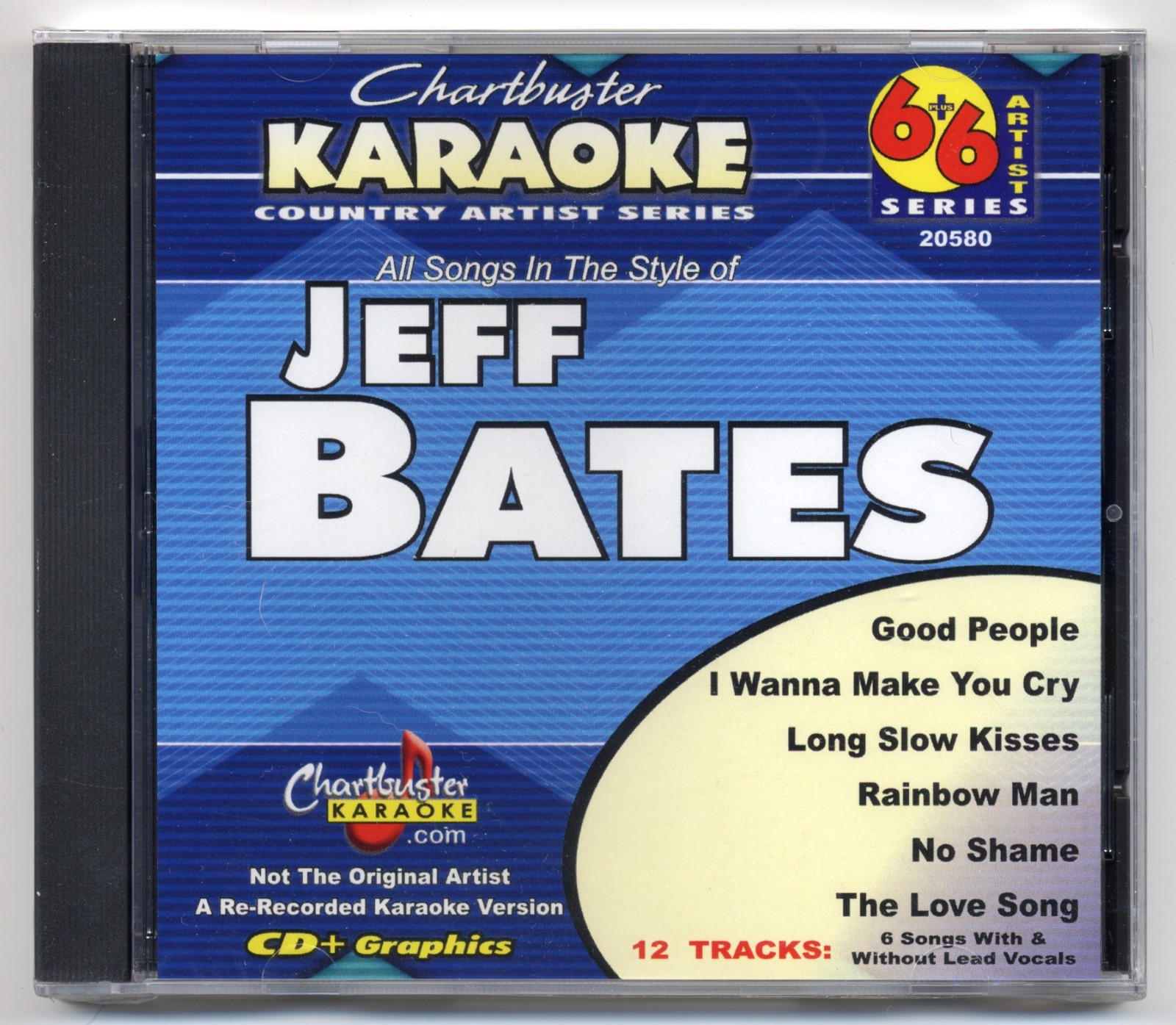 CHARTBUSTER KARAOKE CB-20580 JEFF BATES, NEW 6+6 ARTIST SERIES CD+G ...