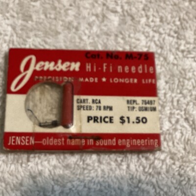 Jensen M-75 RCA 75497 needle - 78 rpm Osmium | eBay