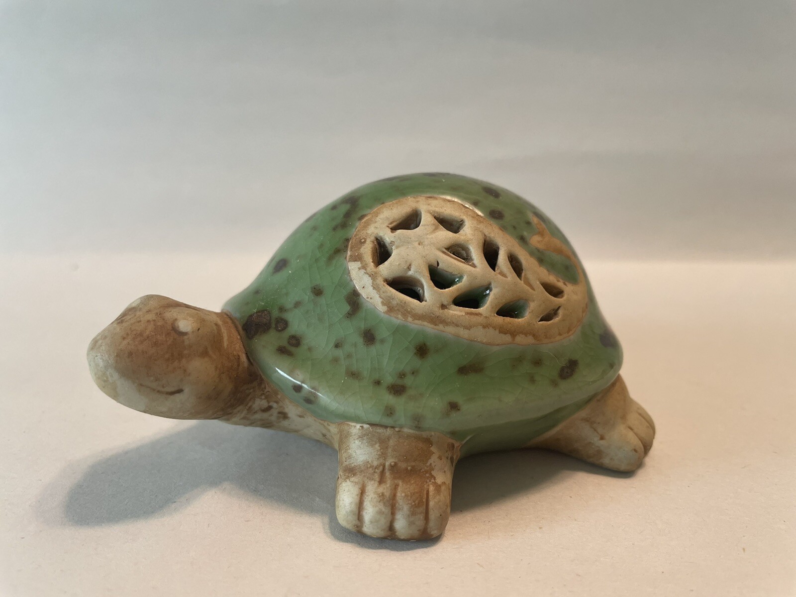 ceramic turtle tortoise figurine glazed shell | eBay