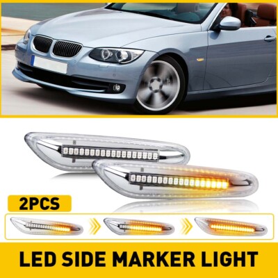 Sequential LED Marker Side Signal Lights for BMW 1/3/5 Series E82 E88 ...