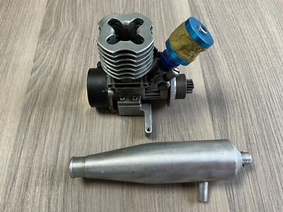 Vintage Team Associated .15 Nitro Engine With Pipe Mount RC10GT | eBay