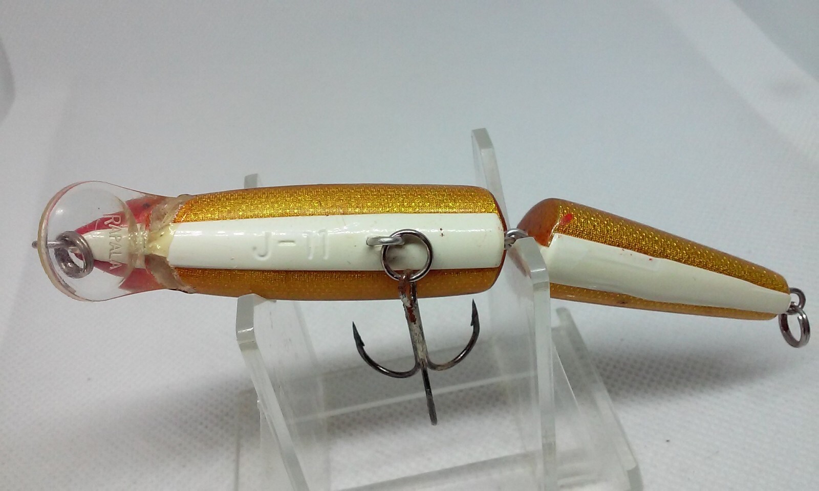 Vintage Rapala Floating Jointed J-11 G Gold 4 3/8" Jerkbait Minnow ...