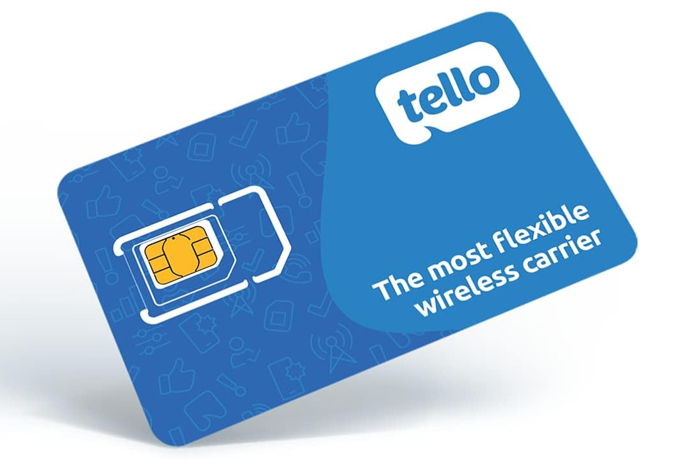 Tello Mobile Bring Your Own Phone 3 in 1 SIM Card Kit Nation Wide 4G ...
