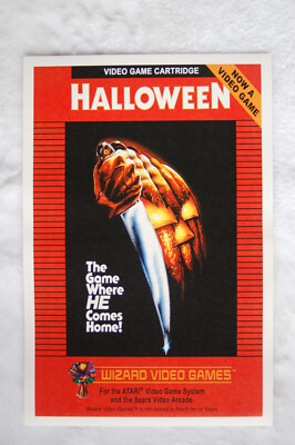 Halloween Video Game Promotional Poster Atari 2600 1980s | eBay
