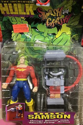 1997 The Incredible Hulk Smash and Crash Doc Samson Toy Biz Action ...