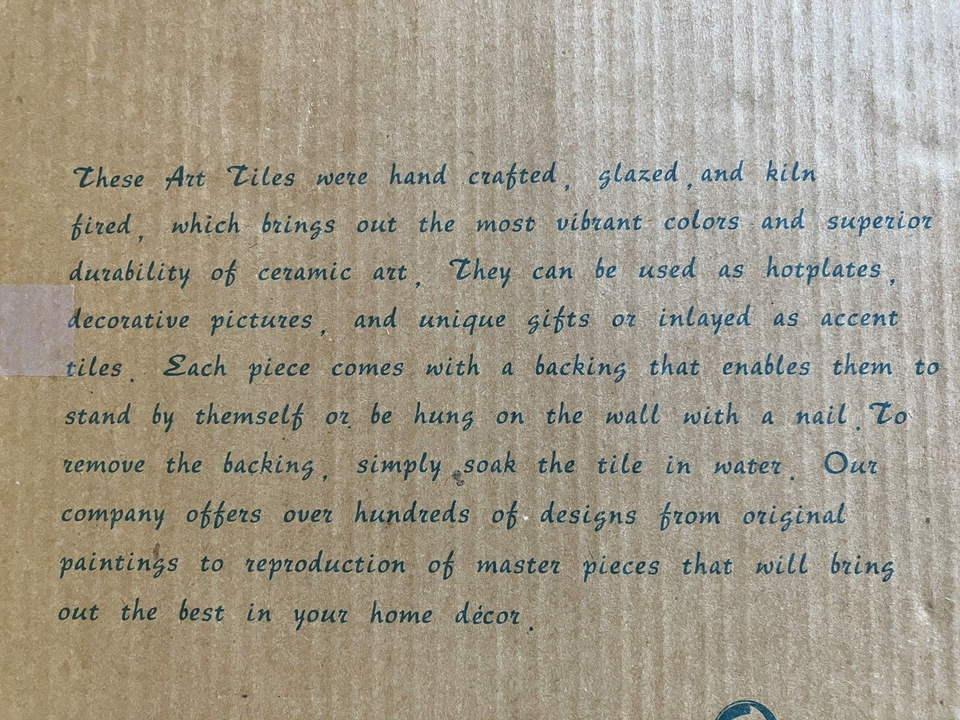 Continental Art Center Embossed Peacock PING Ceramic Art Hanging Tile 8 ...