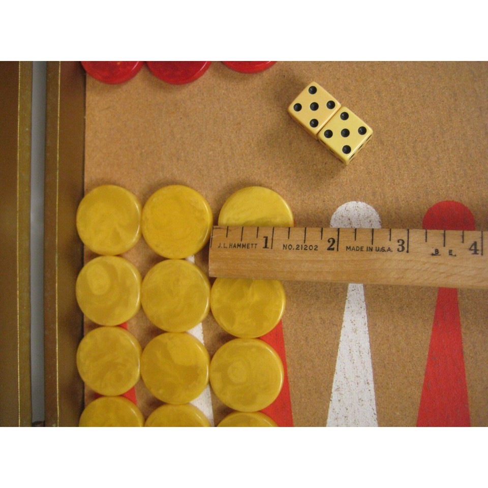 Vintage Cardinal Backgammon Set 30 Bakelite Marbled Catalin Tiles ONLY ...