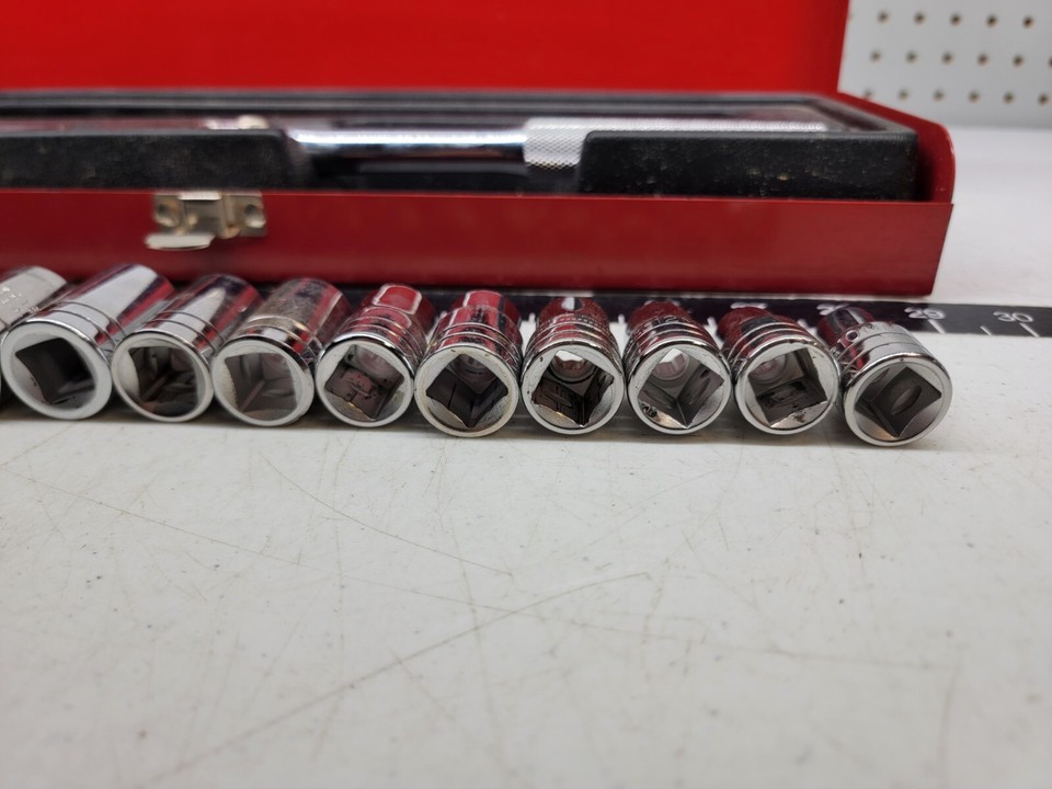Proto 54208, 16pc 1/2" Drive Socket Set In Metal Case **READ** | eBay