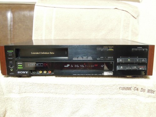 SONY Hi-Band Betamax ED Beta Deck Video Cassette Recorder EDV-5000 Used ...