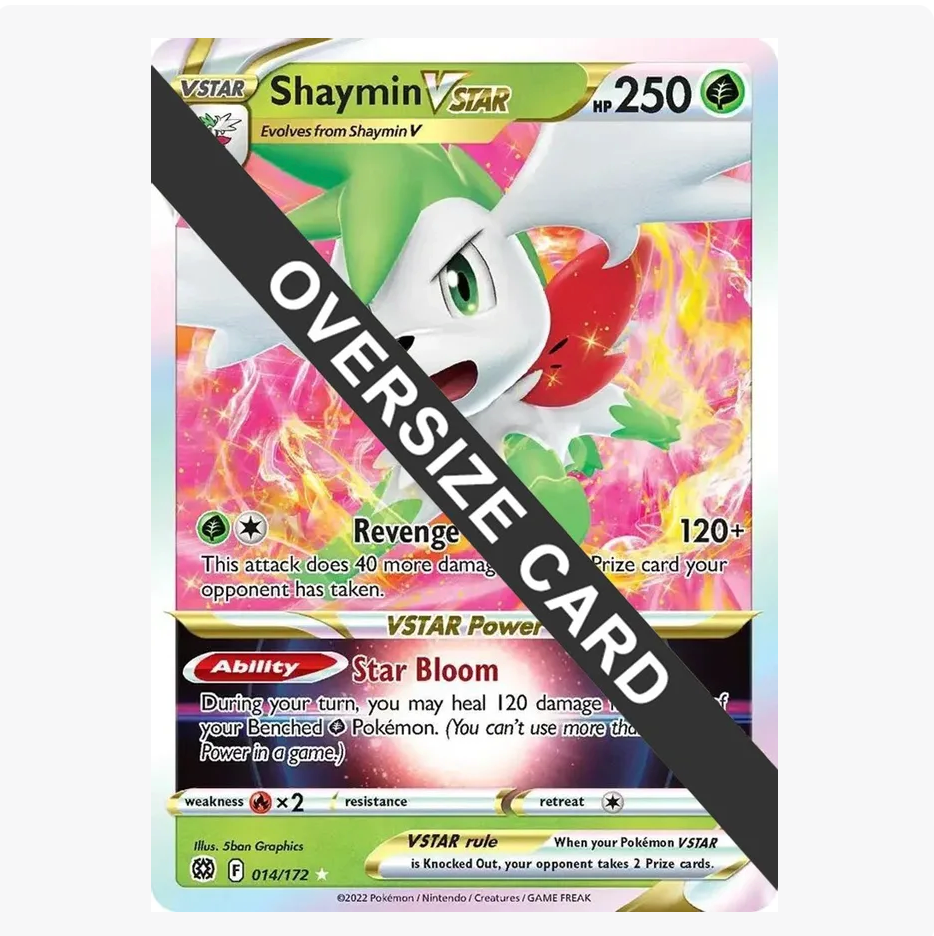 Pokémon TCG Shaymin VSTAR - 014/172 - Jumbo Holo Rare Oversize Card ...