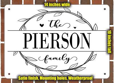 Pierson Family Decorative Metal Door or Wall Plaque (Style 1) | eBay