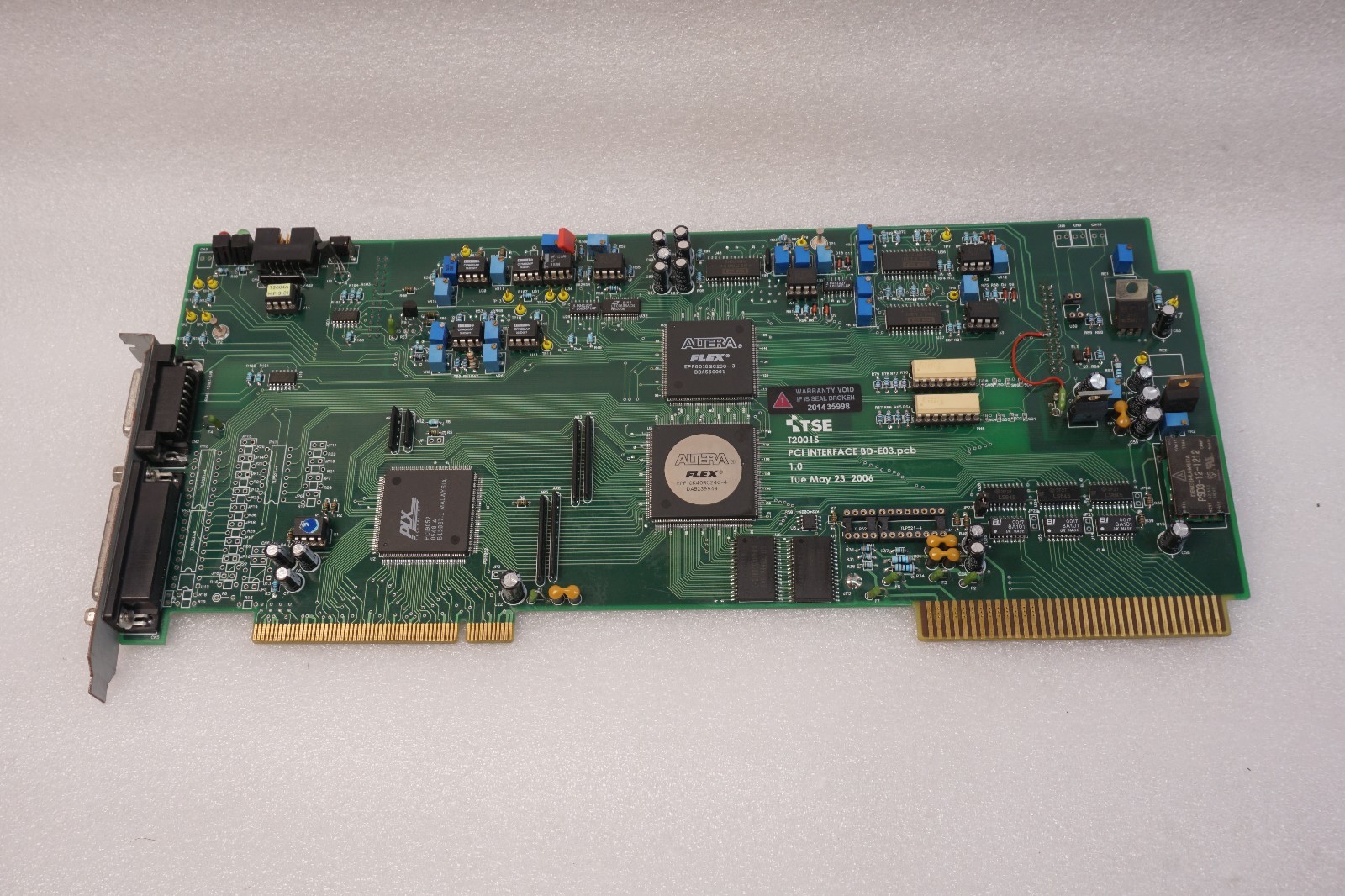 TSE T2001S PCI INTERFACE BD-E03.PCB BOARD REV:1.0 TESTED WORKING FREE ...