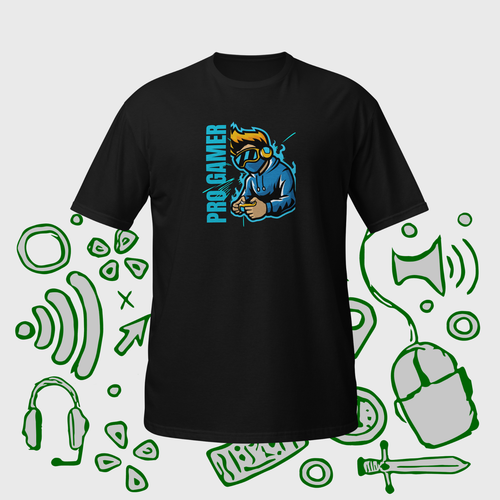 Pro Gamer Unisex T-Shirt For Video Game Fans, Gaming Shirt, Gamer Gift ...