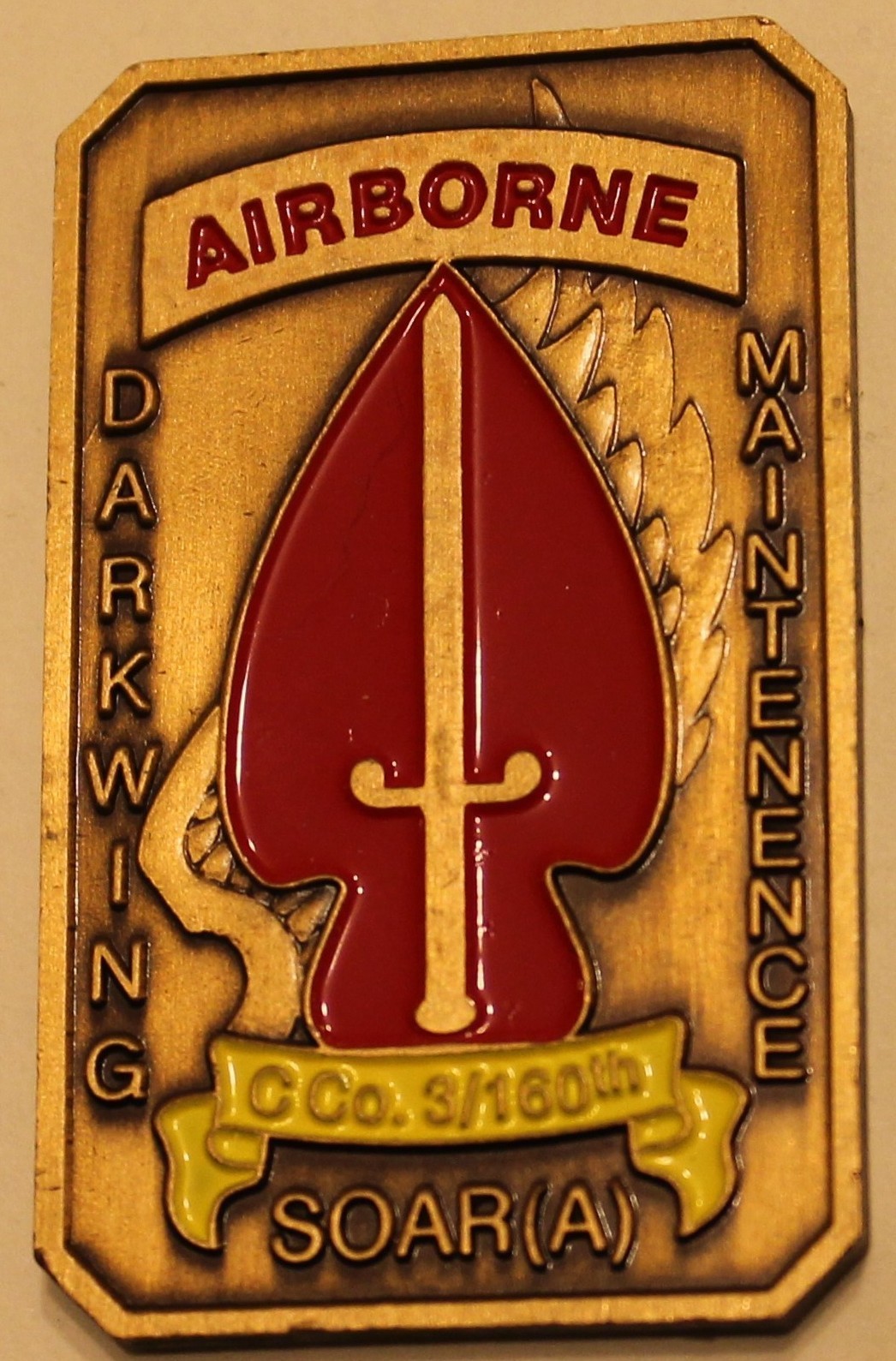 160th SOAR Airborne 3d BN C Co Night Stalkers DarkWing Maint Army ...