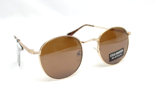 Steve Madden Round Textured Gold & Tortoise Shell Sunglasses 100%UV ...