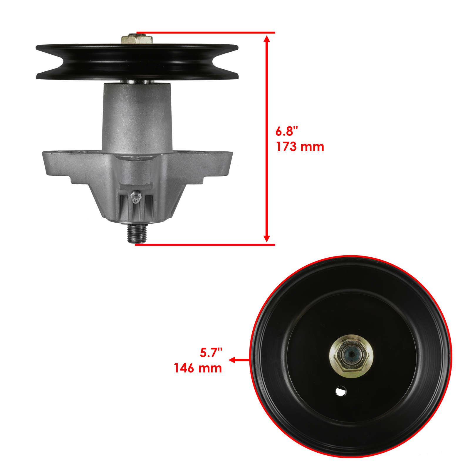 2 Spindle w / Pulley for MTD Cud Cadet 618-0624 618-0624A 618-0659A 618 ...