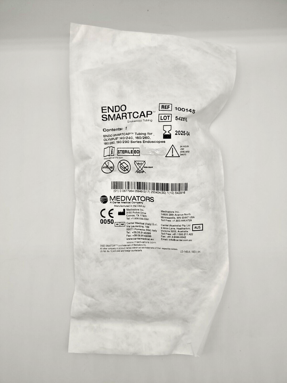 MEDIVATORS Endo SmartCap Tubing 100145 Olympus Endoscope for sale ...