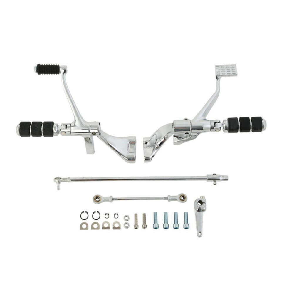 Chrome Motorcycle Forward Control Peg Lever Harley Sportster 1200 883 ...