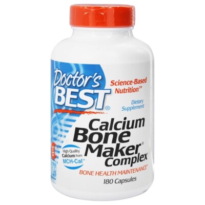 Doctor's Best Calcium Bone Maker Complex, 180 Capsules | eBay