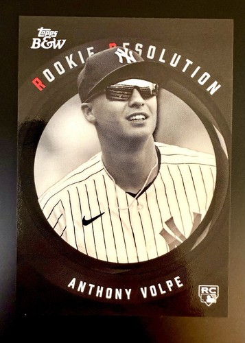 2023 Topps Black And White Topps B&W ANTHONY VOLPE 🔥 ROOKIE RESOLUTION ...