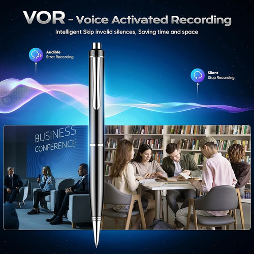 64GB Voice Activated Digital Audio Recorder Pen 64GB Storage + Long ...