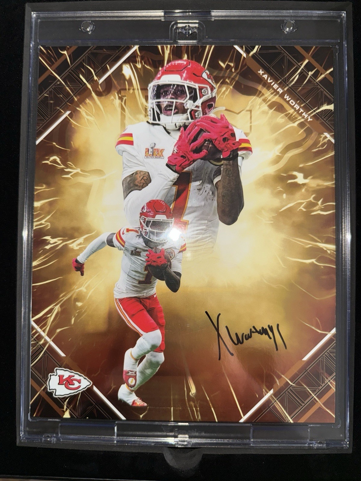 Xavier Worthy Kansas City Chiefs 2025 Fanatics Under Wraps Emanate Auto ...