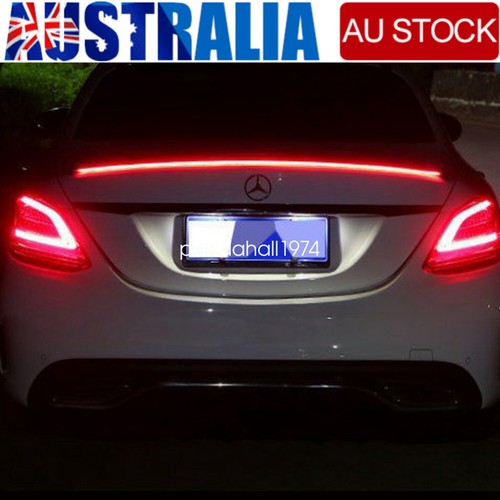 Universal Waterproof LED Rear Spoiler Lip Kit Car Trunk Rear Wing Brake ...