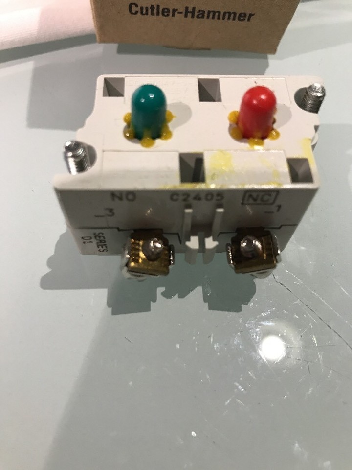 Cutler-Hammer Contact Block,1NO/1NC,30mm EATON 10250T1 NEW | eBay