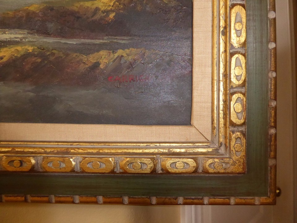 Vintage Oil on Canvas Painting Picture Ocean Wave by Beverly Carrick | eBay